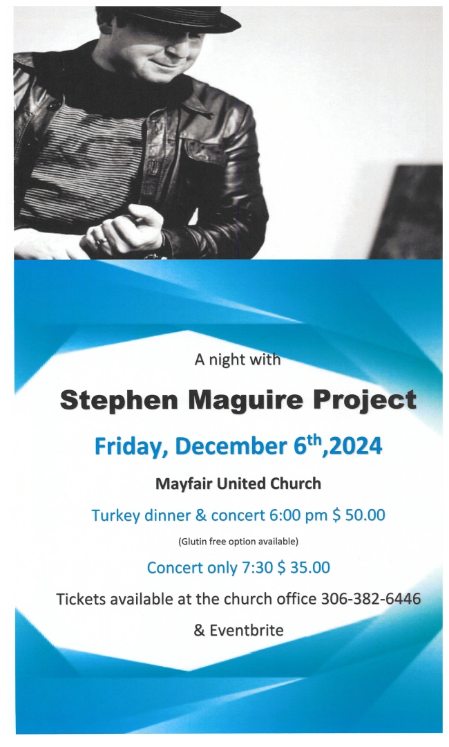 Stephen Mcguire Dinner and Concert | Discover Saskatoon